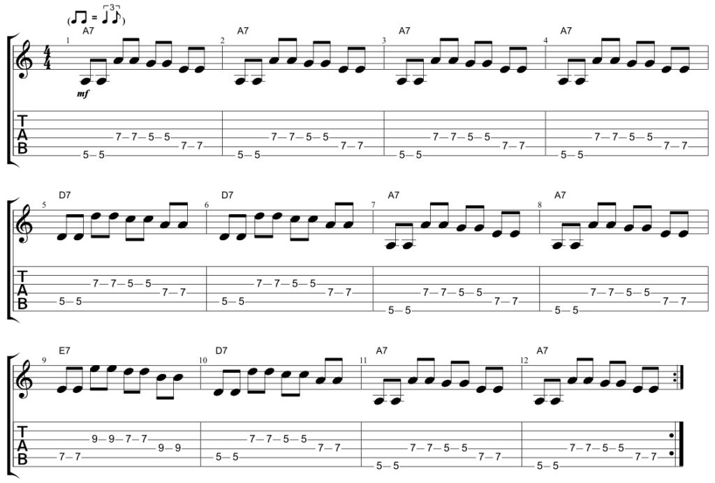 5 Cool Blues Shuffle Riffs - GUITARHABITS
